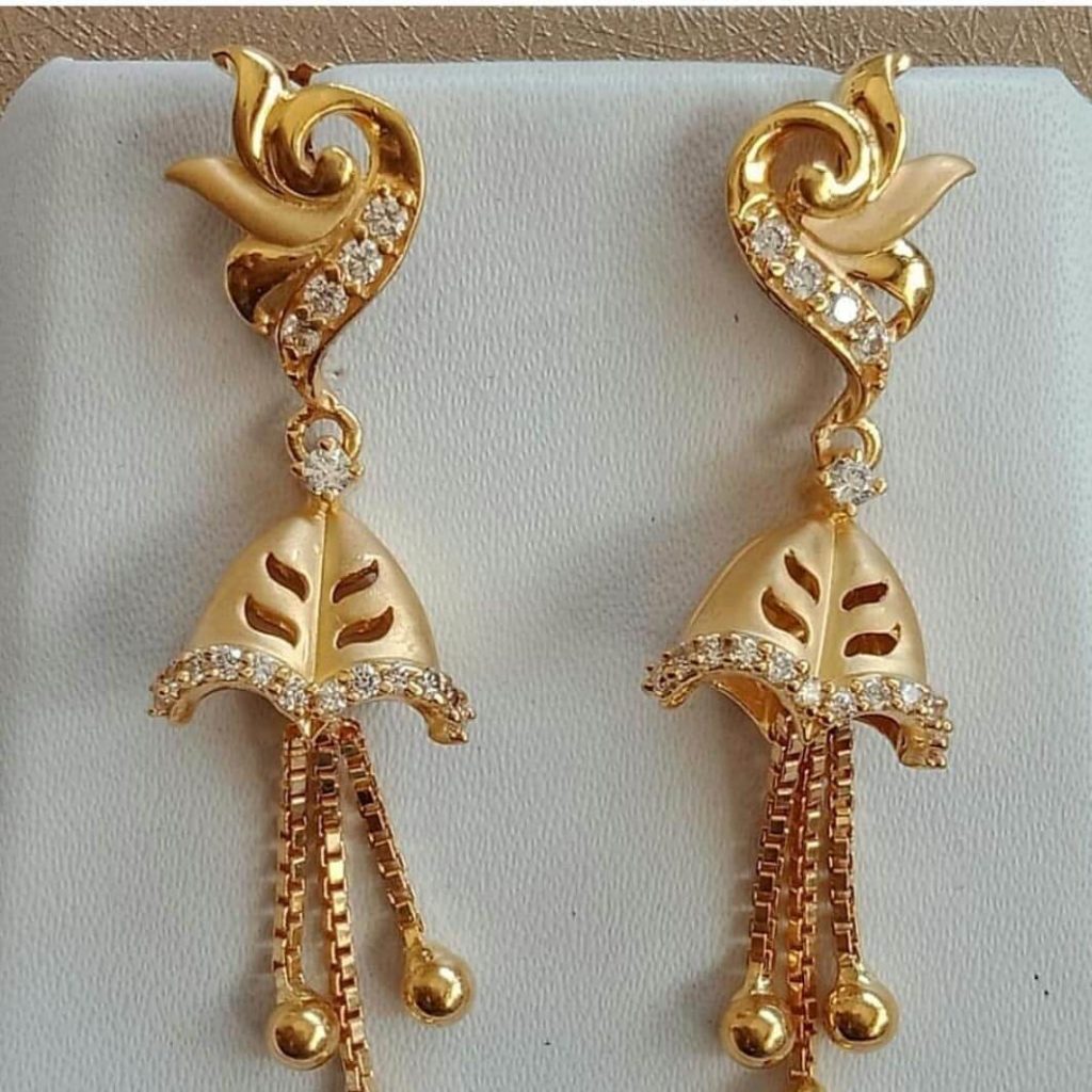 Light Weight Gold Latkan Earrings - Ethnic Fashion Inspirations!