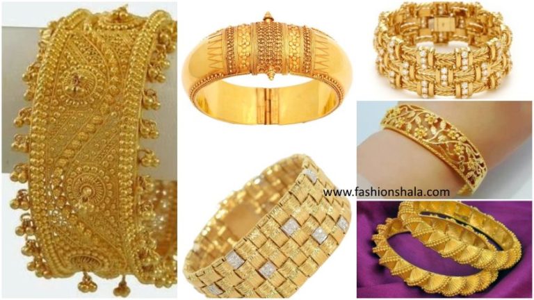 25 Latest designs of gold bangles - Ethnic Fashion Inspirations!