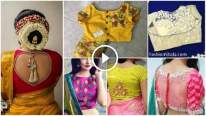 Simple blouse back neck design patterns - Ethnic Fashion Inspirations!